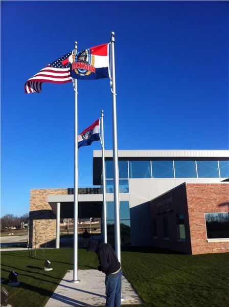 Photo Gallery • Flags Outside of the Civic Center